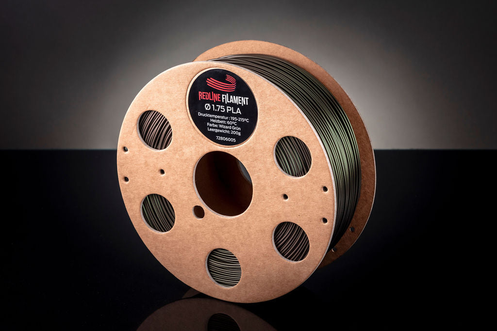 PLA WIZARD Grün - 1,75mm 1kg - REDLINE FILAMENT