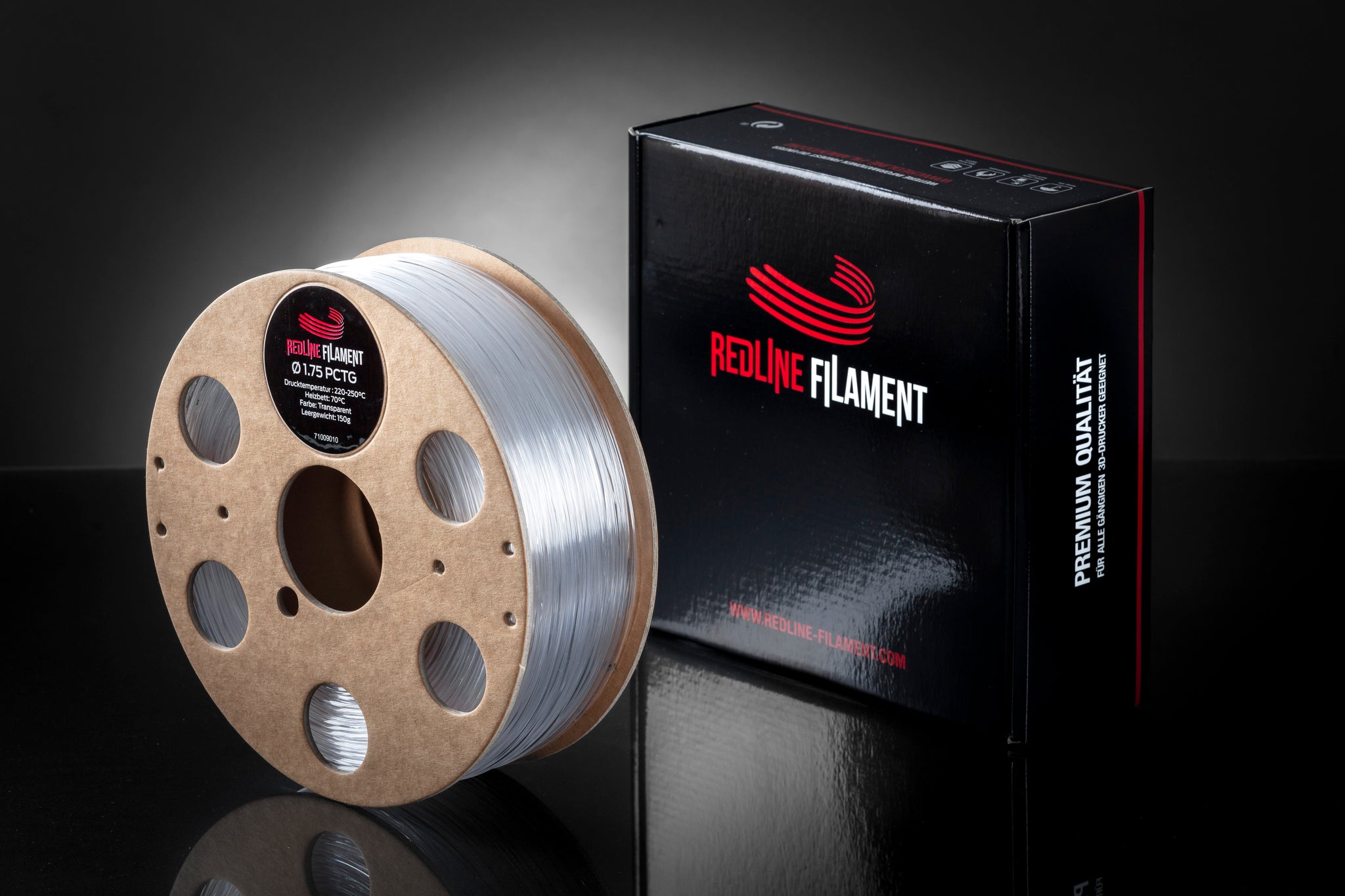 PCTG Filament Transparent - REDLINE FILAMENT