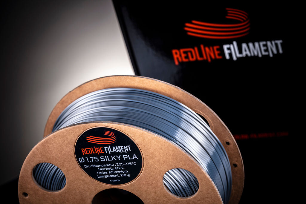 Silky PLA Aluminium - REDLINE FILAMENT