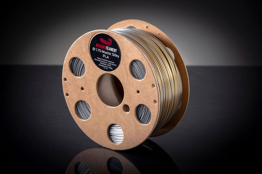 Mystic Silky PLA - Gold Aluminium - REDLINE FILAMENT